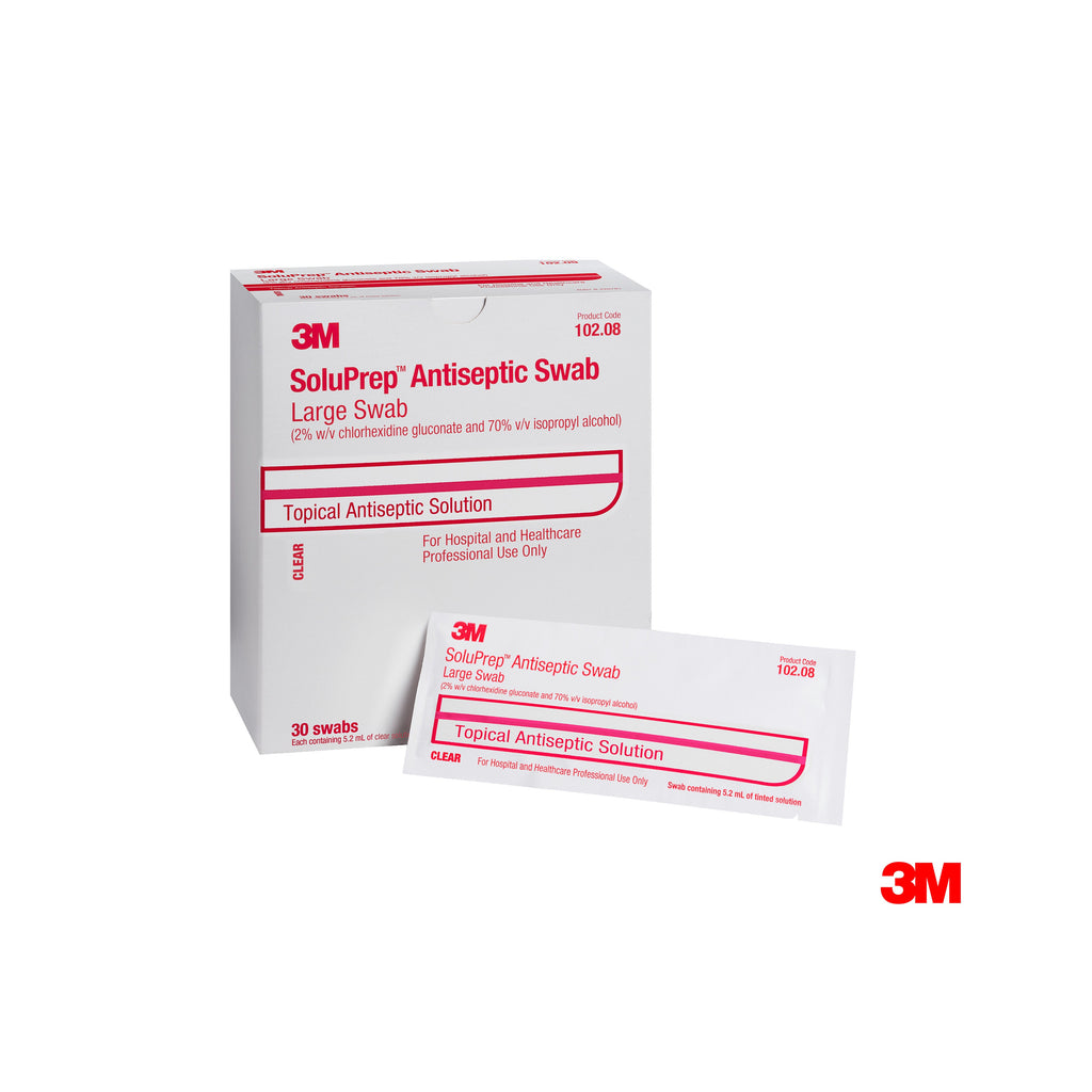 102.08 SOLUPREP (2%CHG/70%IPA) LRG SWABS CLEAR 5.2 ML