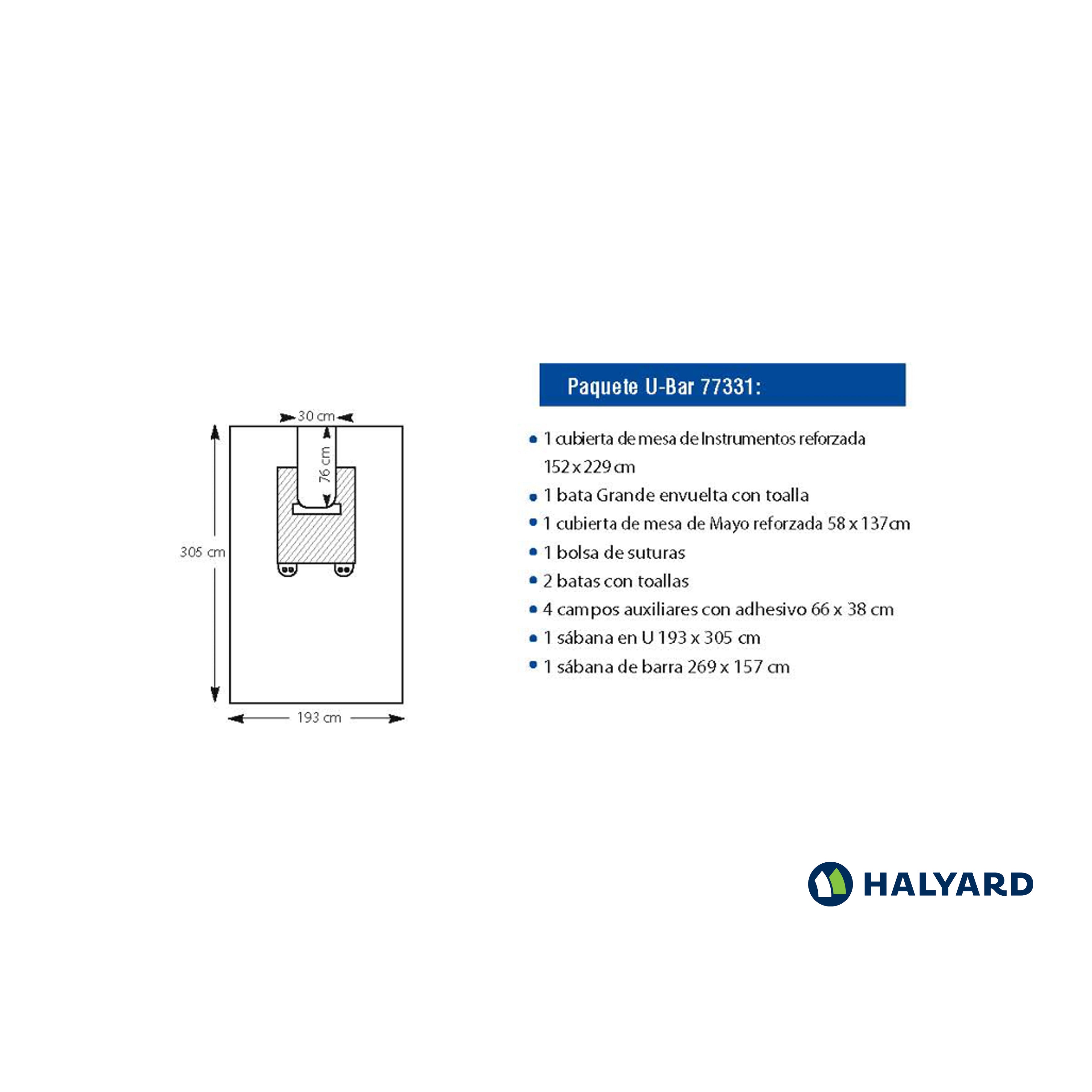 77331 PAQUETE QUIRUGICO U-BAR M